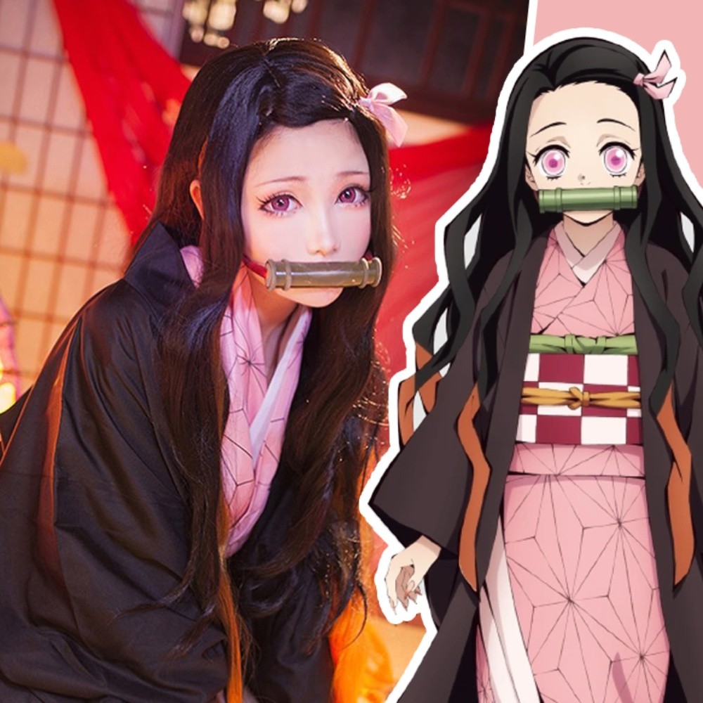 monpink_mon nos enamora con un cosplay de Nezuko Kamado de Demon Slayer ...